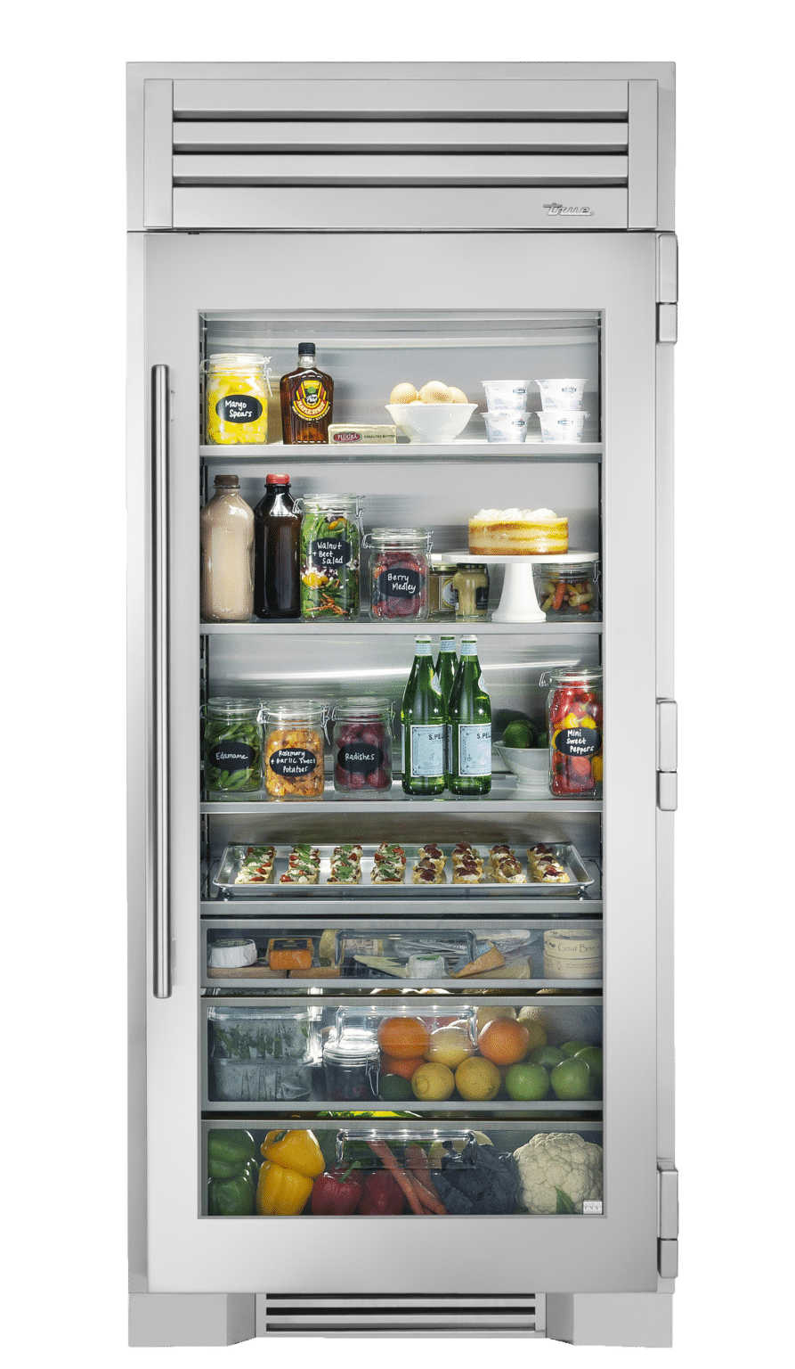 24″ Dual Zone Wine Cabinet Stainless Glass True Residential