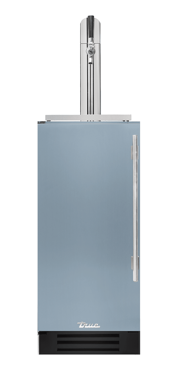 15″ Single Tap Beverage Dispenser Solid Stainless | True Residential