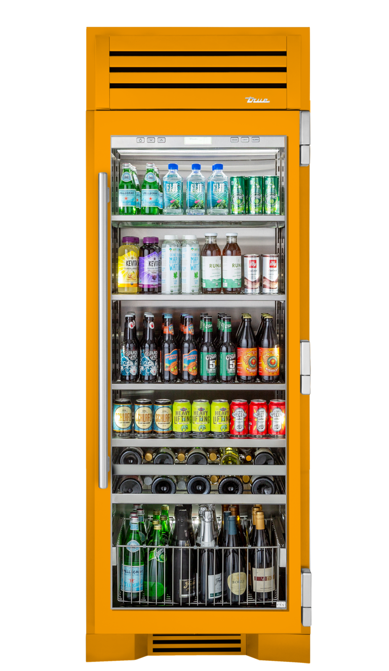 30″ Beverage Column Stainless Glass | True Residential