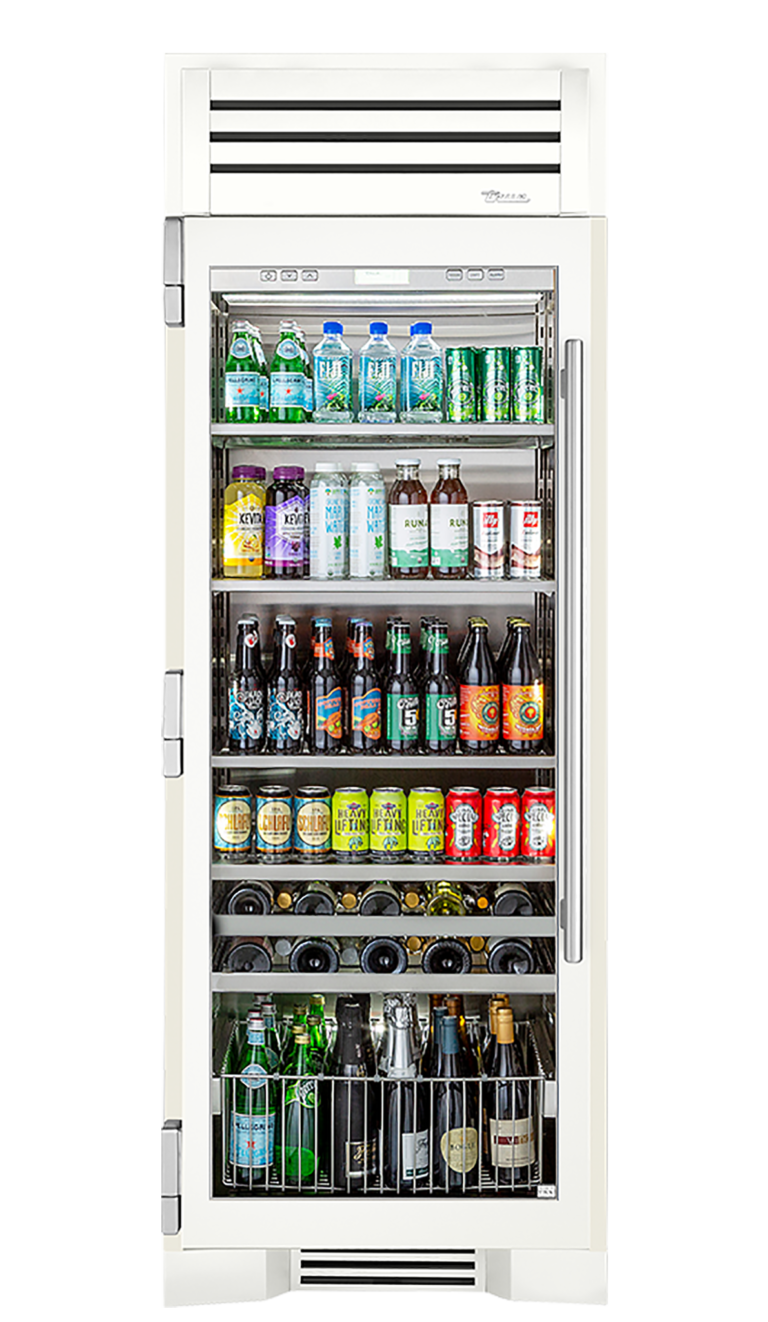 30″ Beverage Column Stainless Glass | True Residential