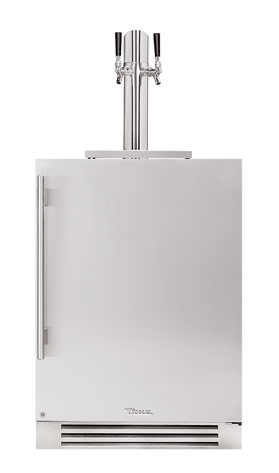 30″ Beverage Column Stainless Glass | True Residential