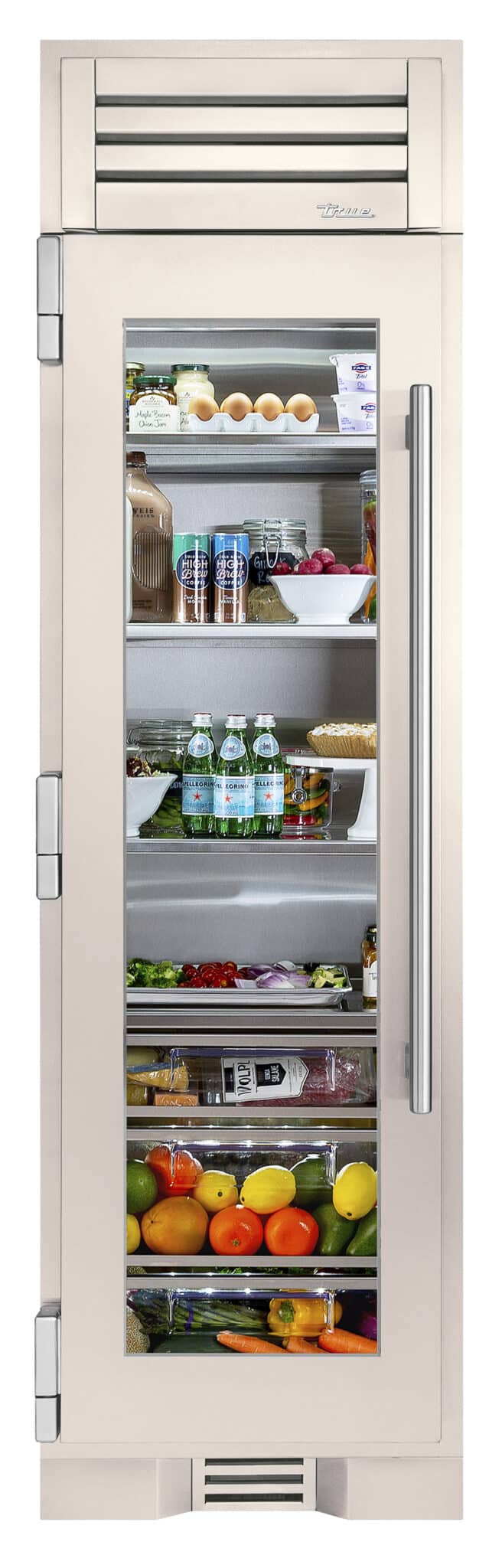 24″ Glass Door Refrigerator Column | True Residential